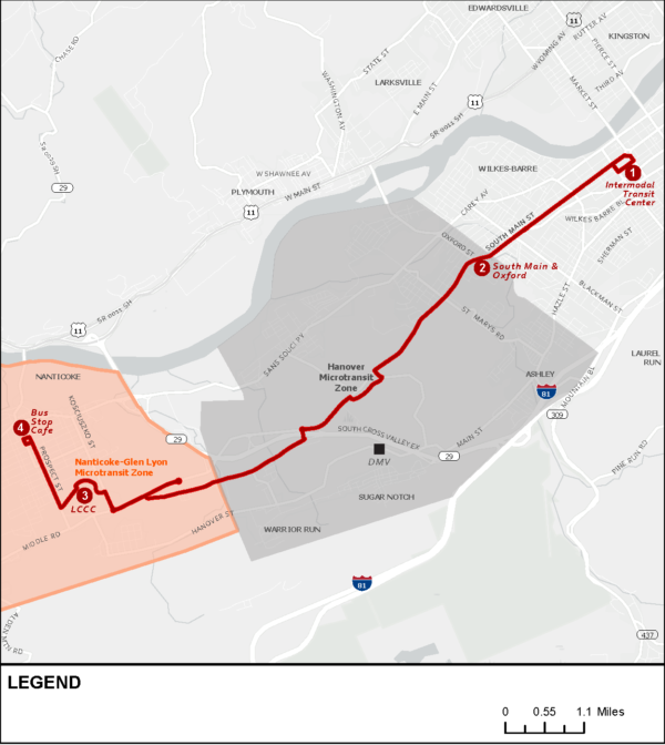 15 – LCCC/Nanticoke via Main St – LCTA